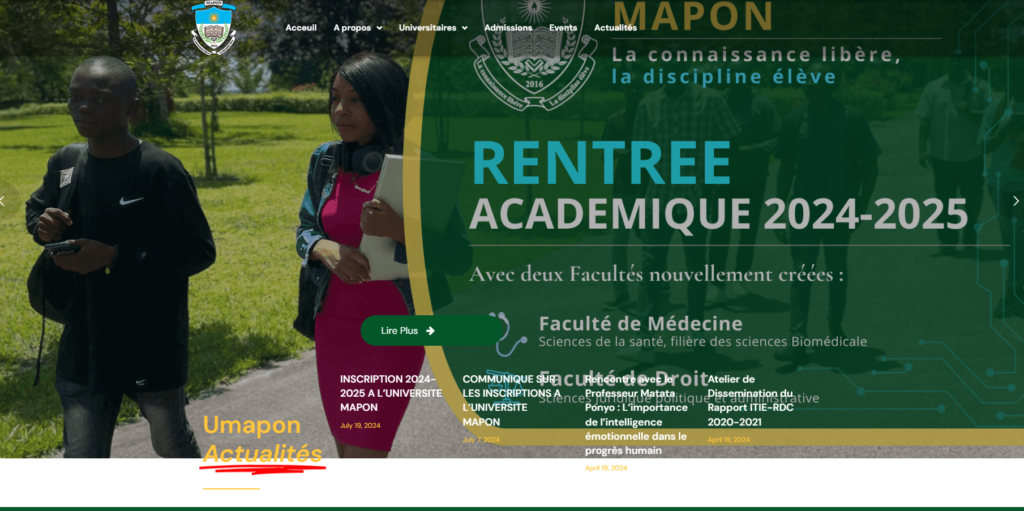 Inscriptions 2025-2026 à L'Université Mapon : Comment S'inscrire